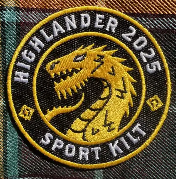 2025 Highlander Patch | Highland Athlete Badge | Sport Kilt